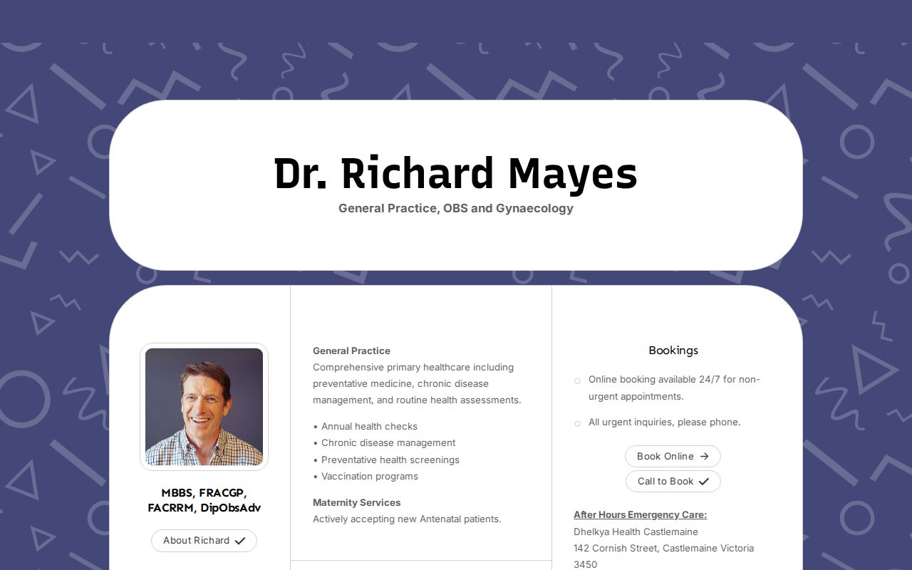 Dr. Richard Mayes